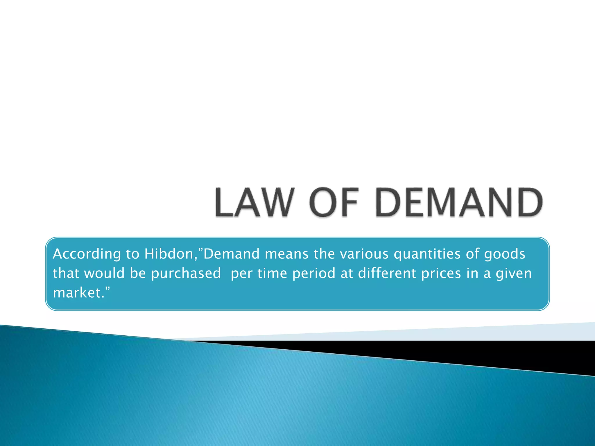 Law of demand | PPT