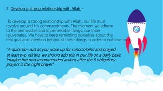 Tips to remain steadfast after Ramadan! | PPT
