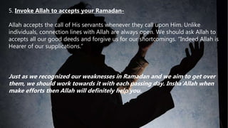 Tips to remain steadfast after Ramadan! | PPT