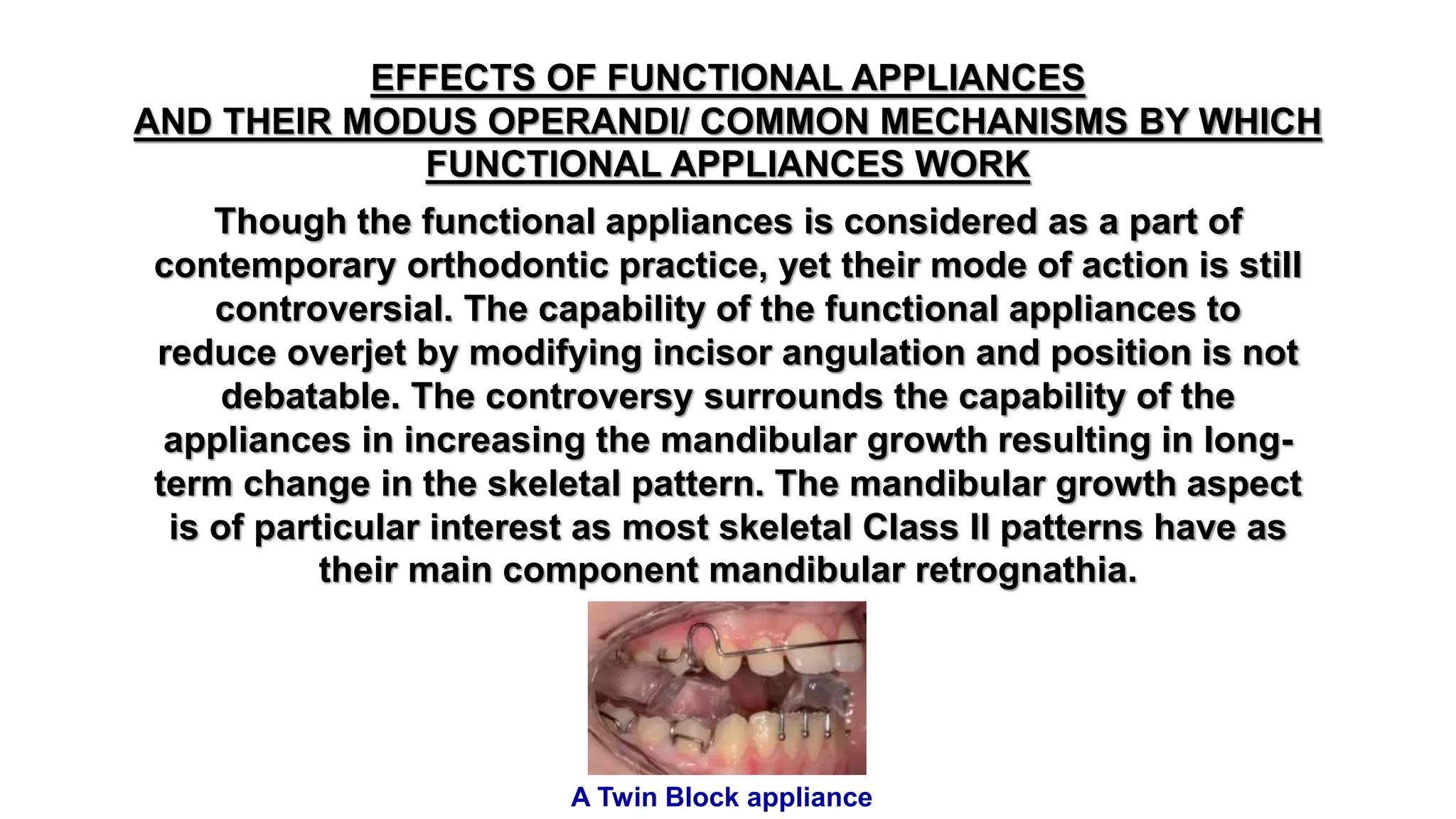 removable functional appliance 1 | PPTX
