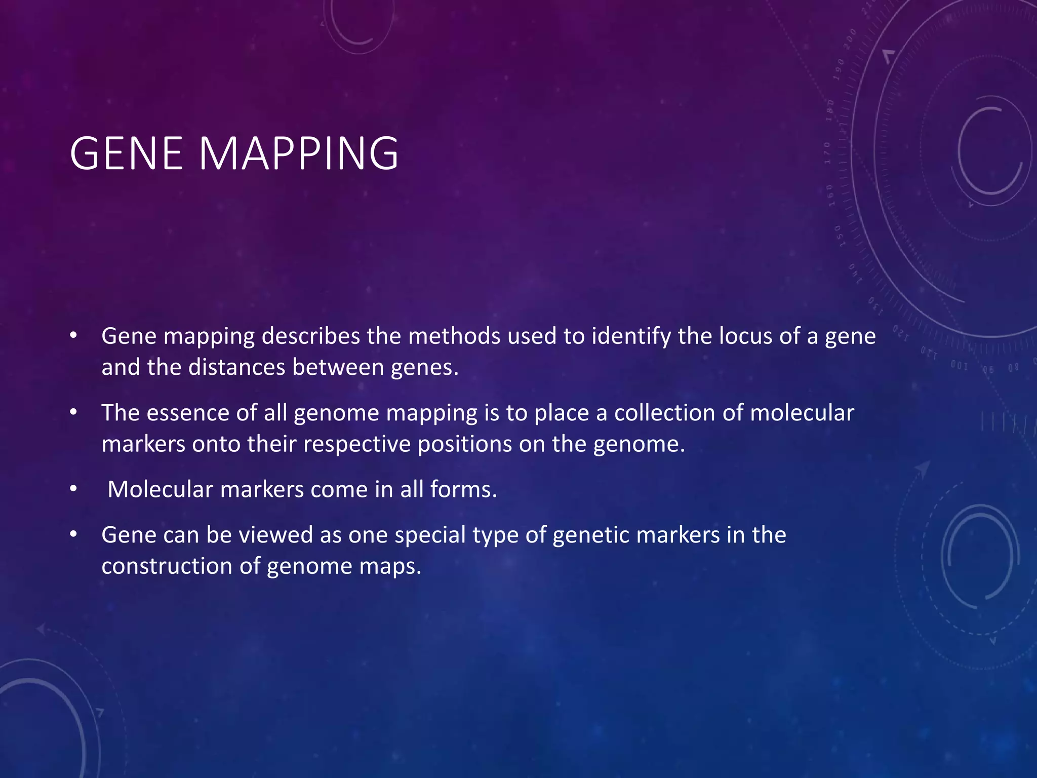 Gene mapping & its role in evolution | PPT