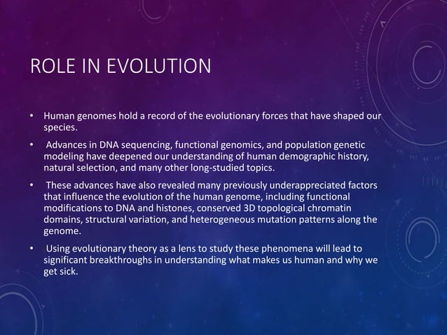 Gene mapping & its role in evolution | PPT