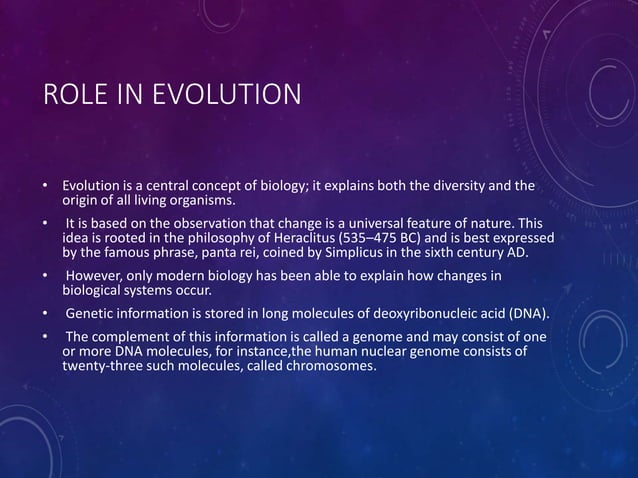 Gene mapping & its role in evolution | PPT