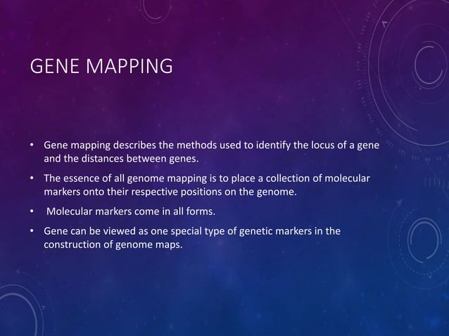 Gene mapping & its role in evolution | PPT