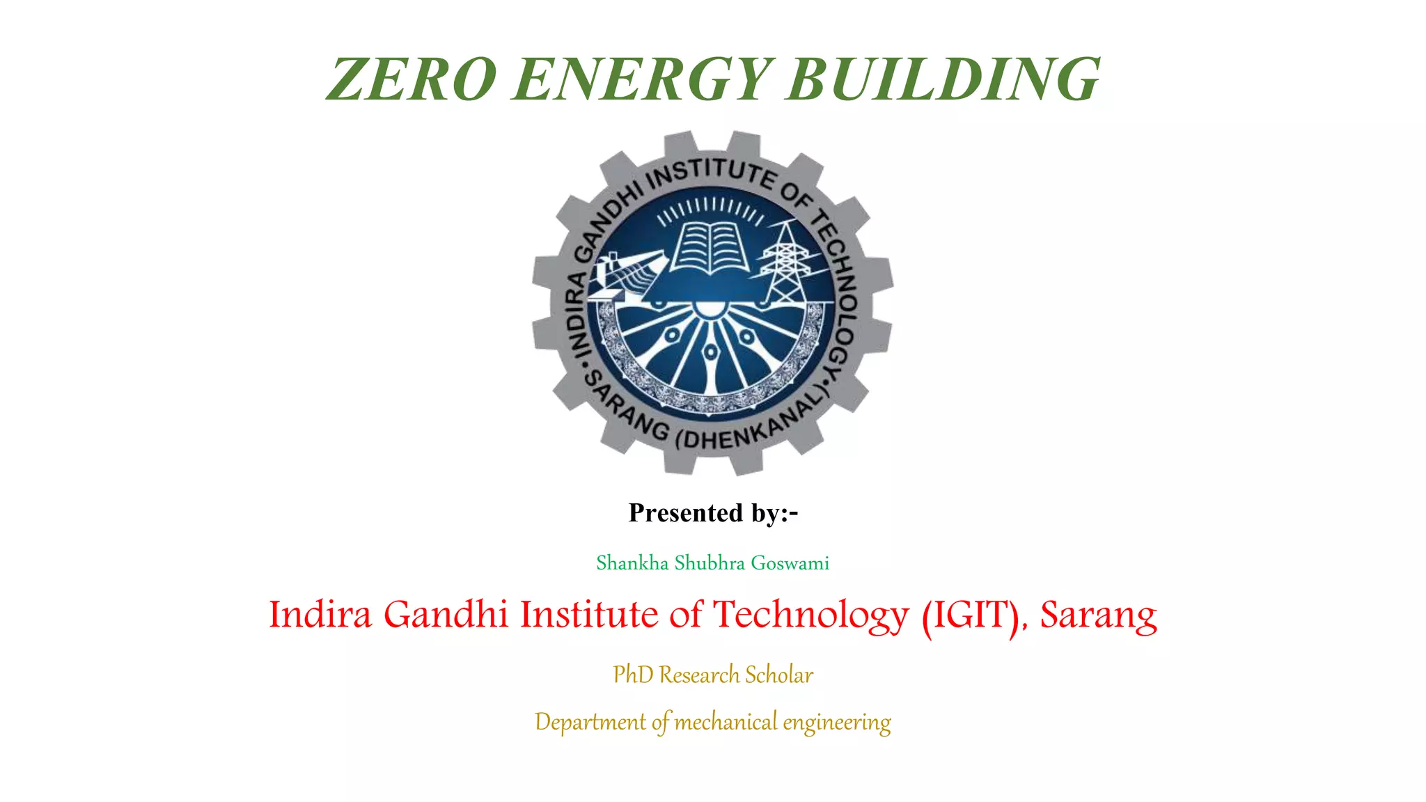 Zero Energy Building | PPTX