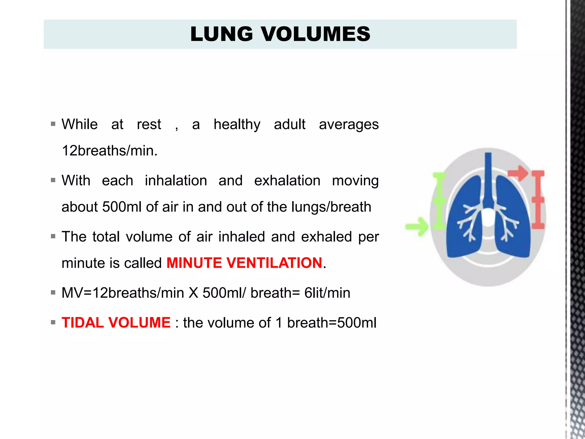 LUNG VOLUMES AND CAPACITIES | PPTX