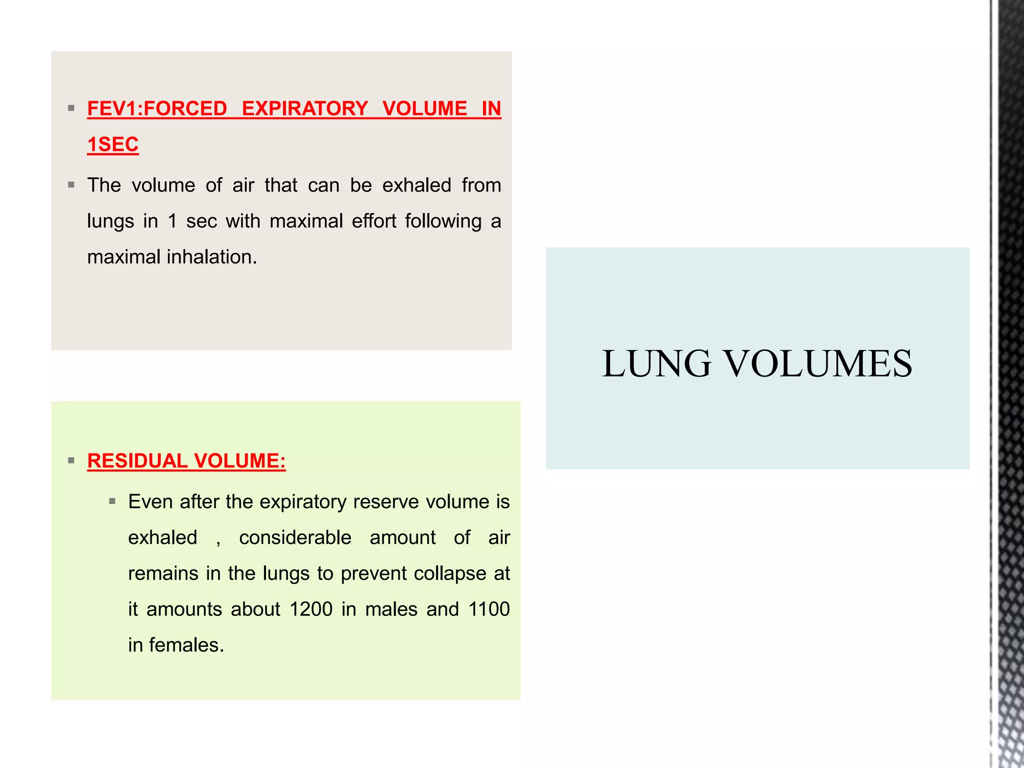 LUNG VOLUMES AND CAPACITIES | PPTX