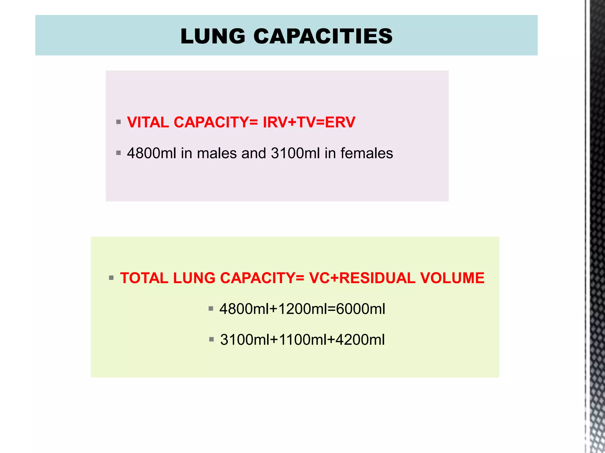 LUNG VOLUMES AND CAPACITIES | PPTX