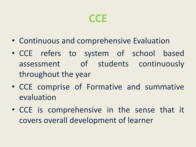 CCE | PPT