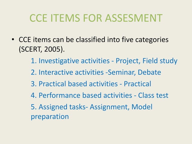 CCE | PPT