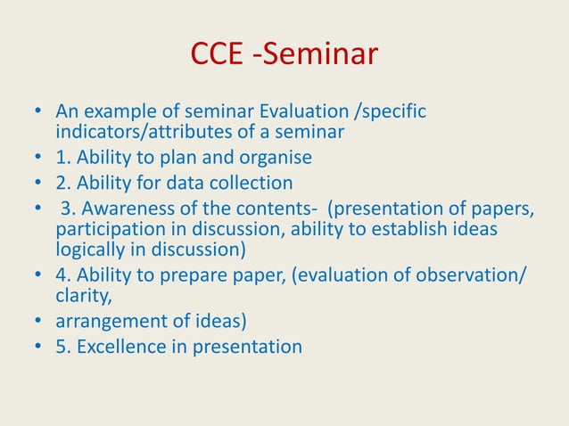 CCE | PPT