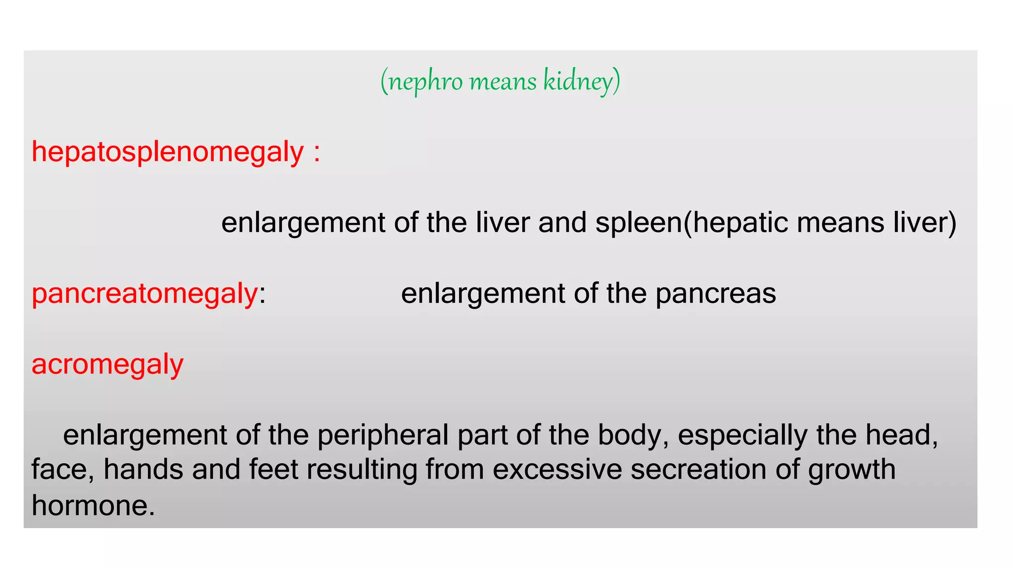 A long chart on important medical terminologies | PPT