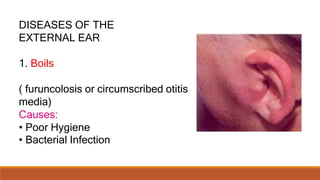 A STUDY ON COMMON EAR DISEASES | PPTX | Ear, Nose and Throat Conditions ...