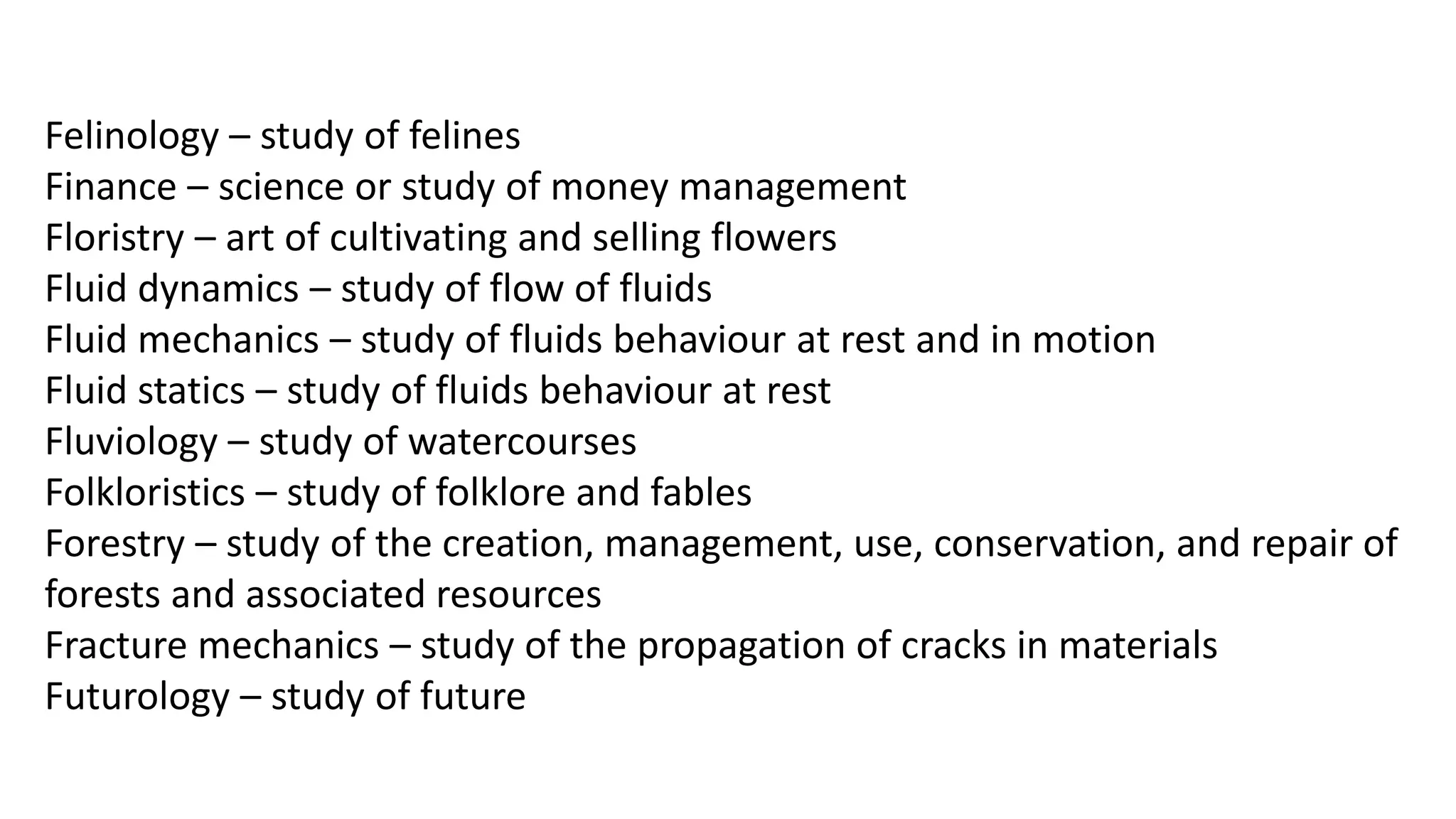 A LONG CHART ON ALL BRANCHES OF SCIENCE & NAMES | PPTX