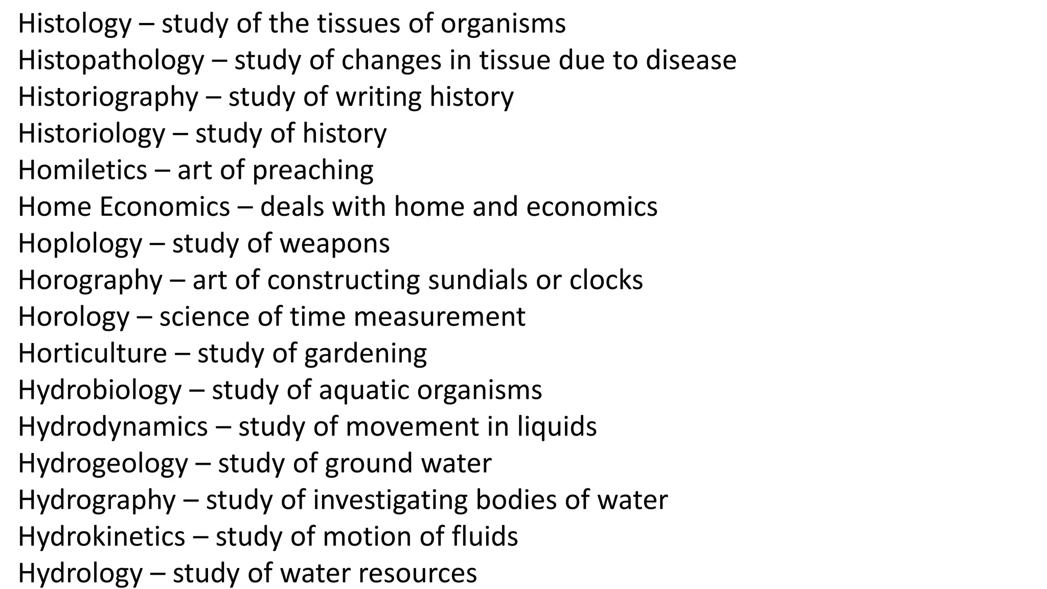 A LONG CHART ON ALL BRANCHES OF SCIENCE & NAMES | PPTX