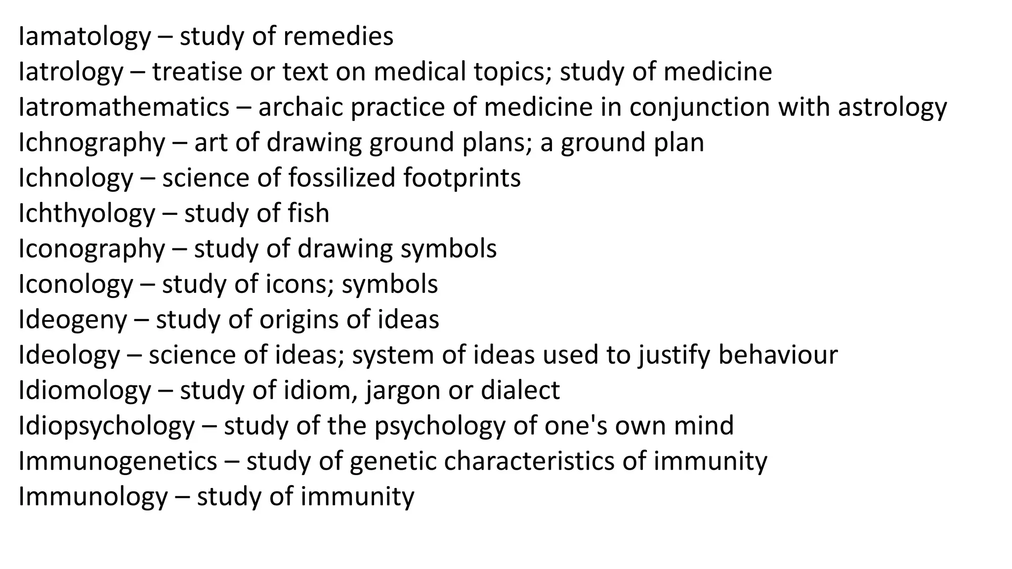 A LONG CHART ON ALL BRANCHES OF SCIENCE & NAMES | PPTX