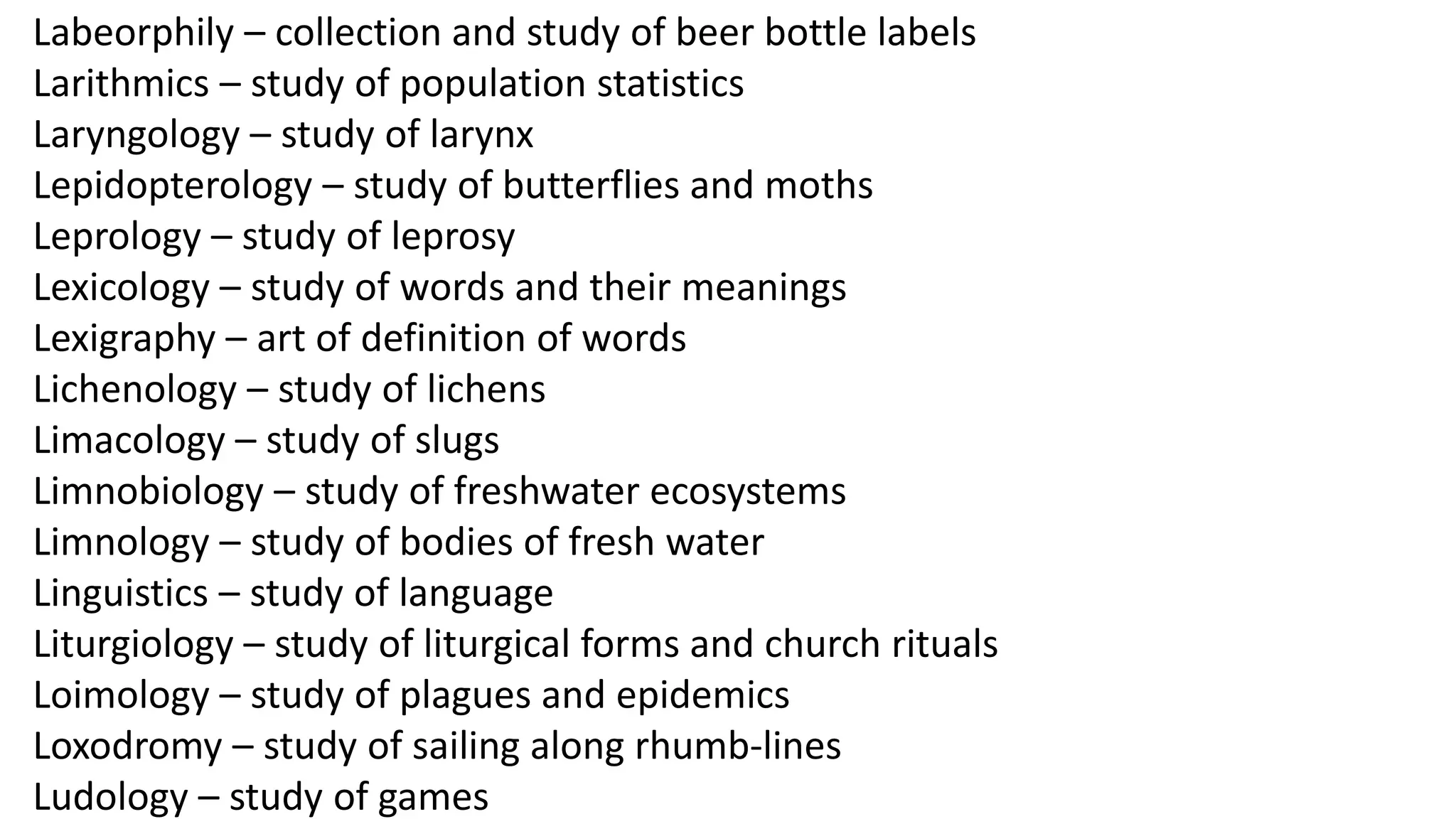 A LONG CHART ON ALL BRANCHES OF SCIENCE & NAMES | PPTX
