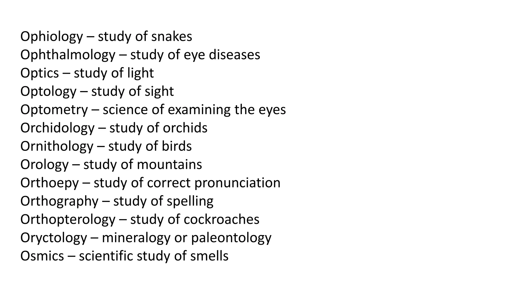 A LONG CHART ON ALL BRANCHES OF SCIENCE & NAMES | PPTX