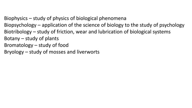 A LONG CHART ON ALL BRANCHES OF SCIENCE & NAMES | PPTX