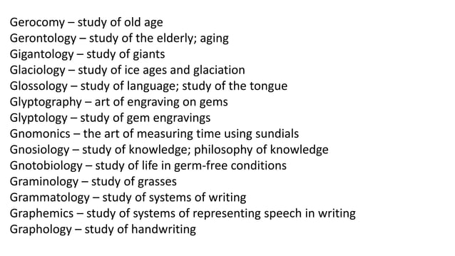 A LONG CHART ON ALL BRANCHES OF SCIENCE & NAMES | PPTX