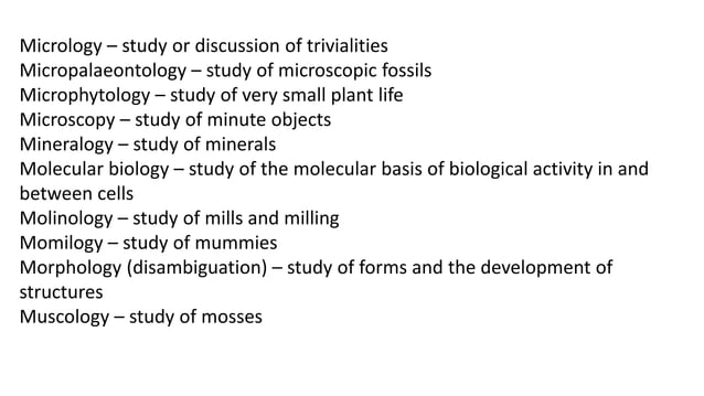 A LONG CHART ON ALL BRANCHES OF SCIENCE & NAMES | PPTX