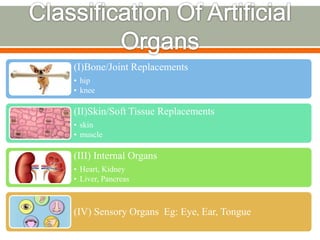 Artificial Organs | PPTX | Surgery | Medical Health