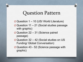 An Overview of SAT Reading Test | PPTX | Standardized Testing ...