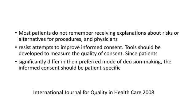 CONSENT FOR INVASIVE PROCEDURES BY DR SUJITH CHADALA | PPT