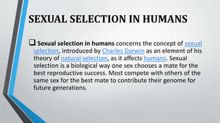Sexual selection | PPTX