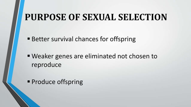 Sexual selection | PPTX