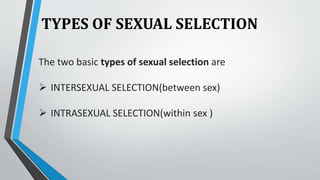 Sexual selection | PPTX