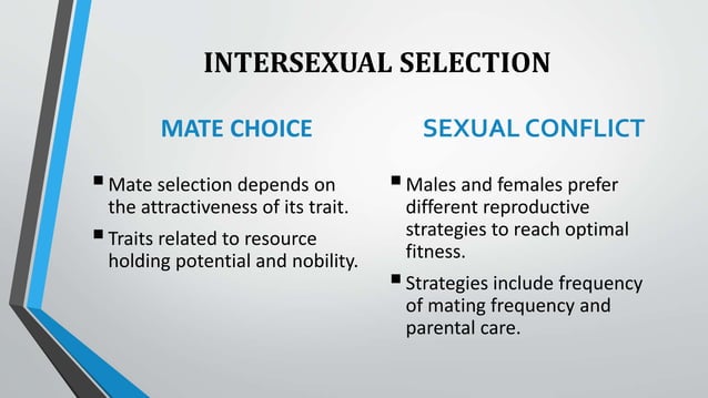 Sexual selection | PPTX