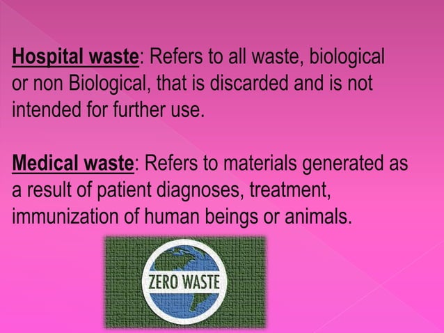 disposal of waste and dead bodies | PPTX