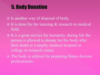 Disposal Of Human Corpses