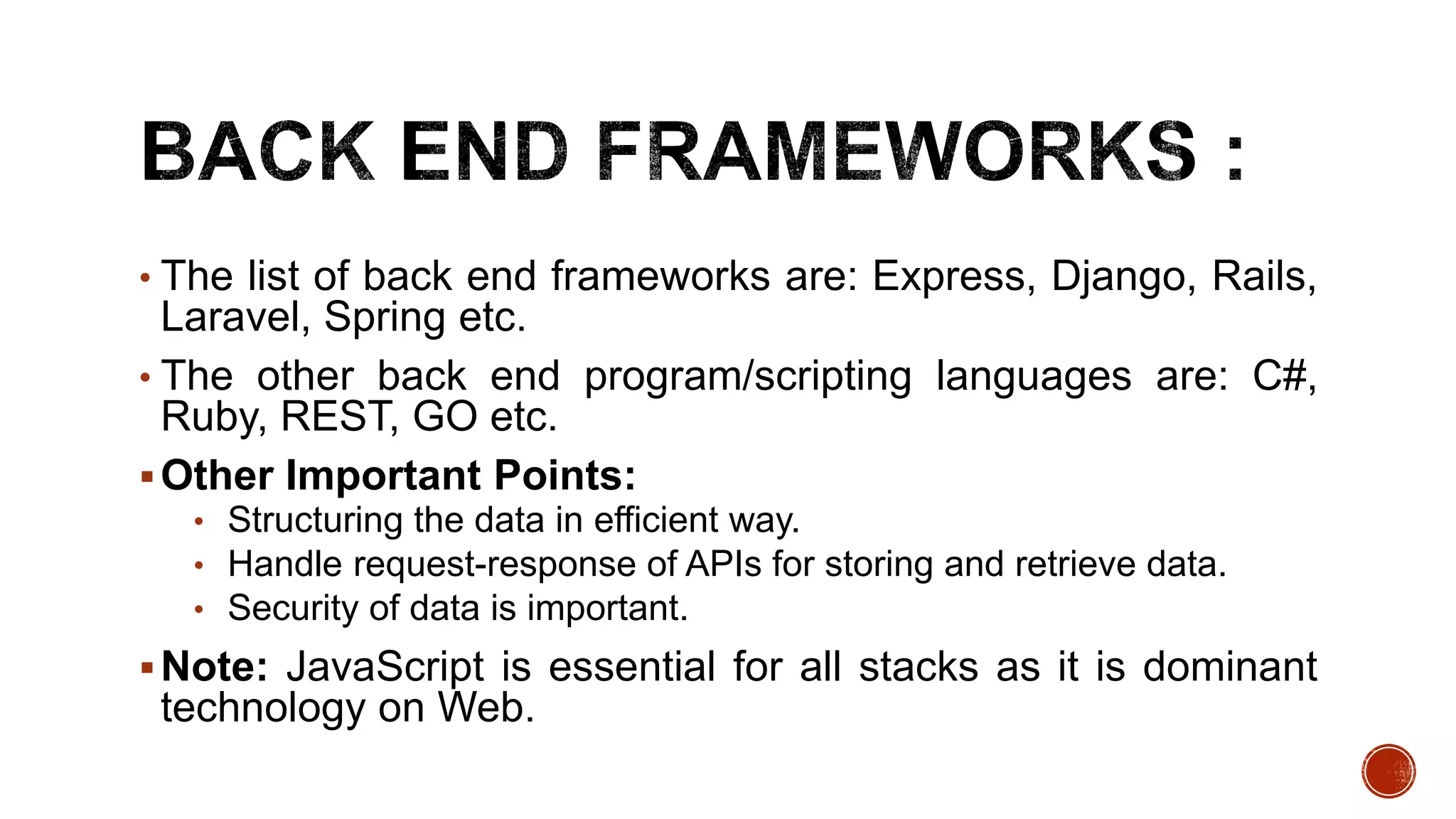 Full Stack Web Development | PPTX | Web Design and HTML | Internet