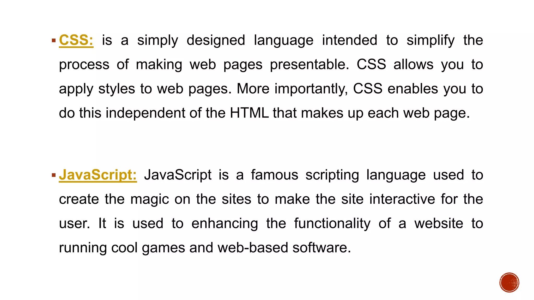 Full Stack Web Development | PPTX | Web Design and HTML | Internet