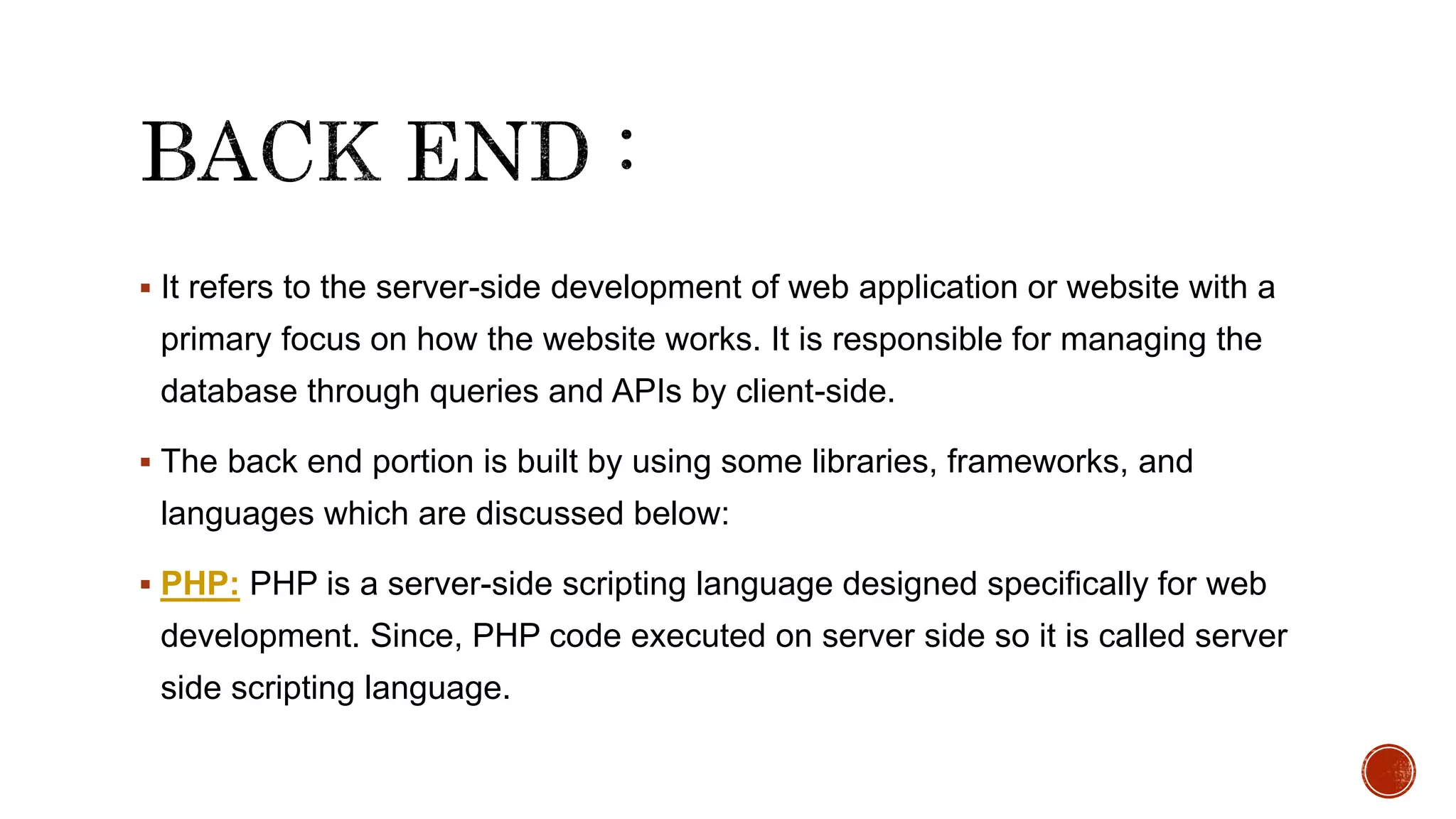 Full Stack Web Development | PPTX