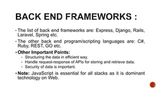 Full Stack Web Development | PPTX