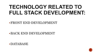 Full Stack Web Development | PPTX
