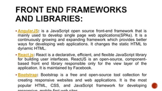 Full Stack Web Development | PPTX | Web Design and HTML | Internet