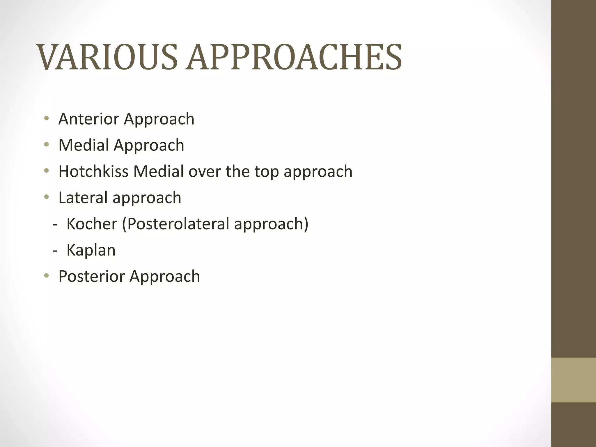 Approaches to the Elbow Joint | PPTX