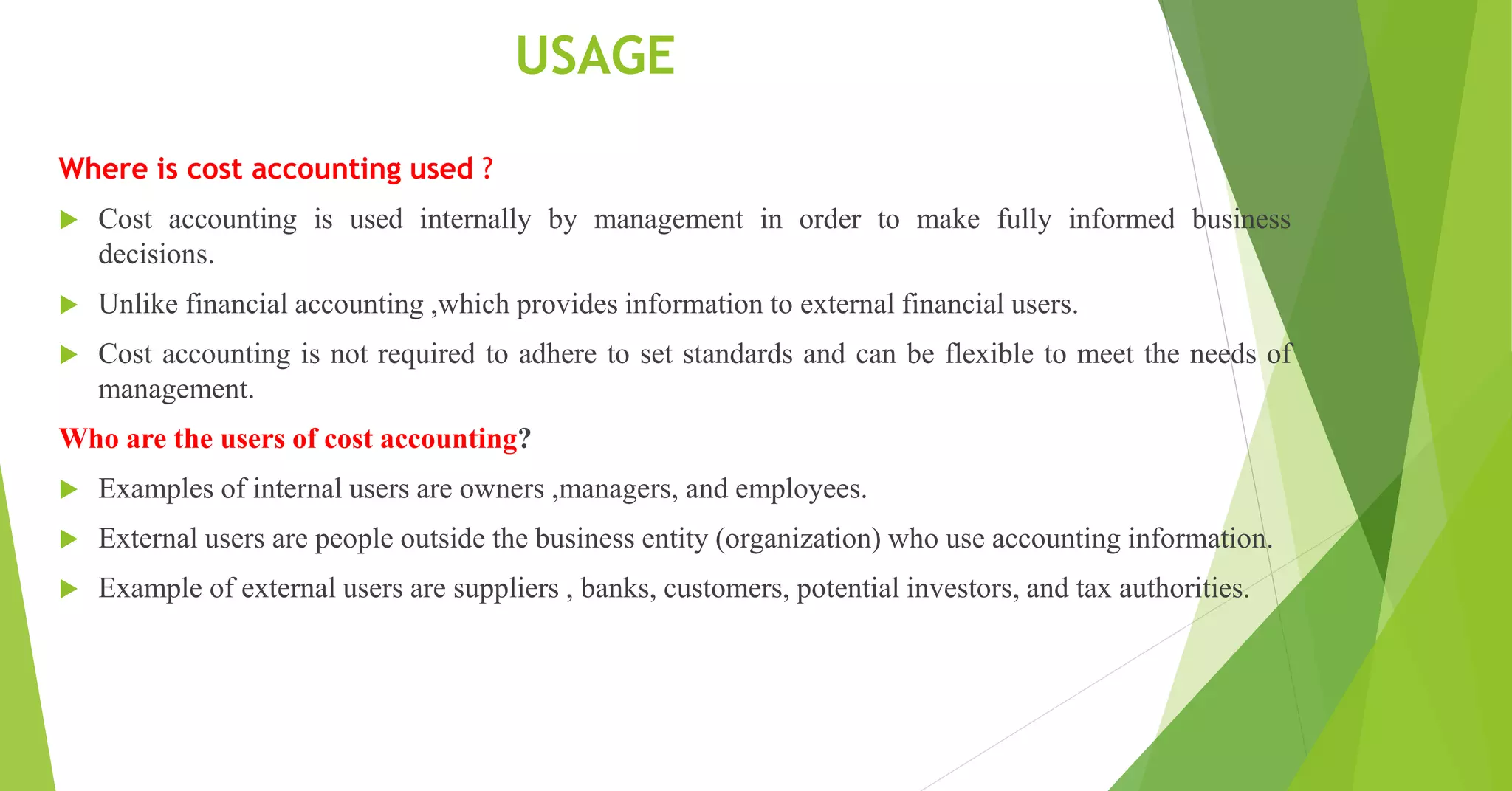 Cost Accounting presentation | PPTX