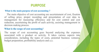 Cost Accounting presentation | PPTX