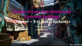 Design of Low Rise Reinforced Concrete Buildings | PPTX