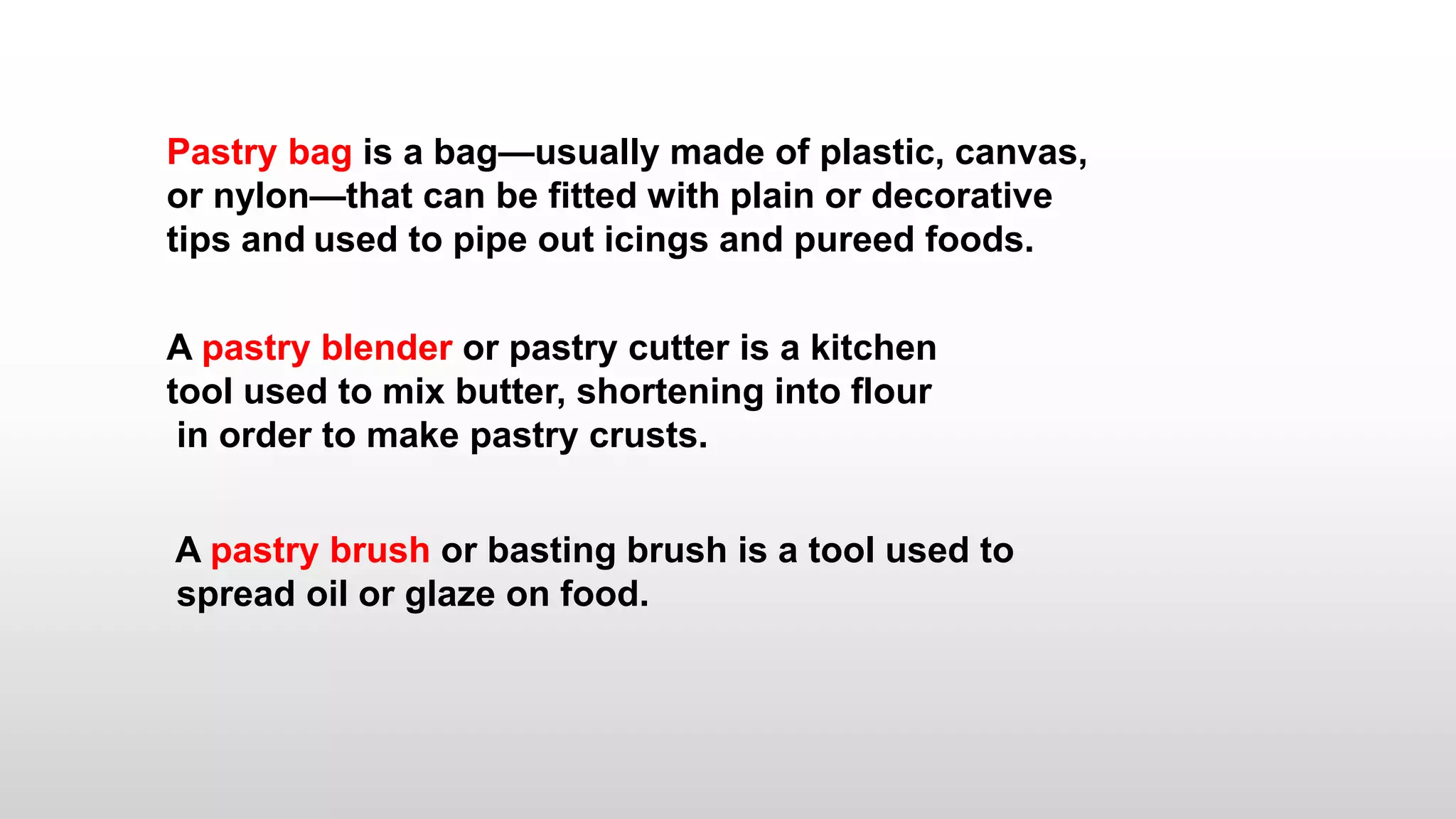 Bakery and pastry Basic Idea | PPT