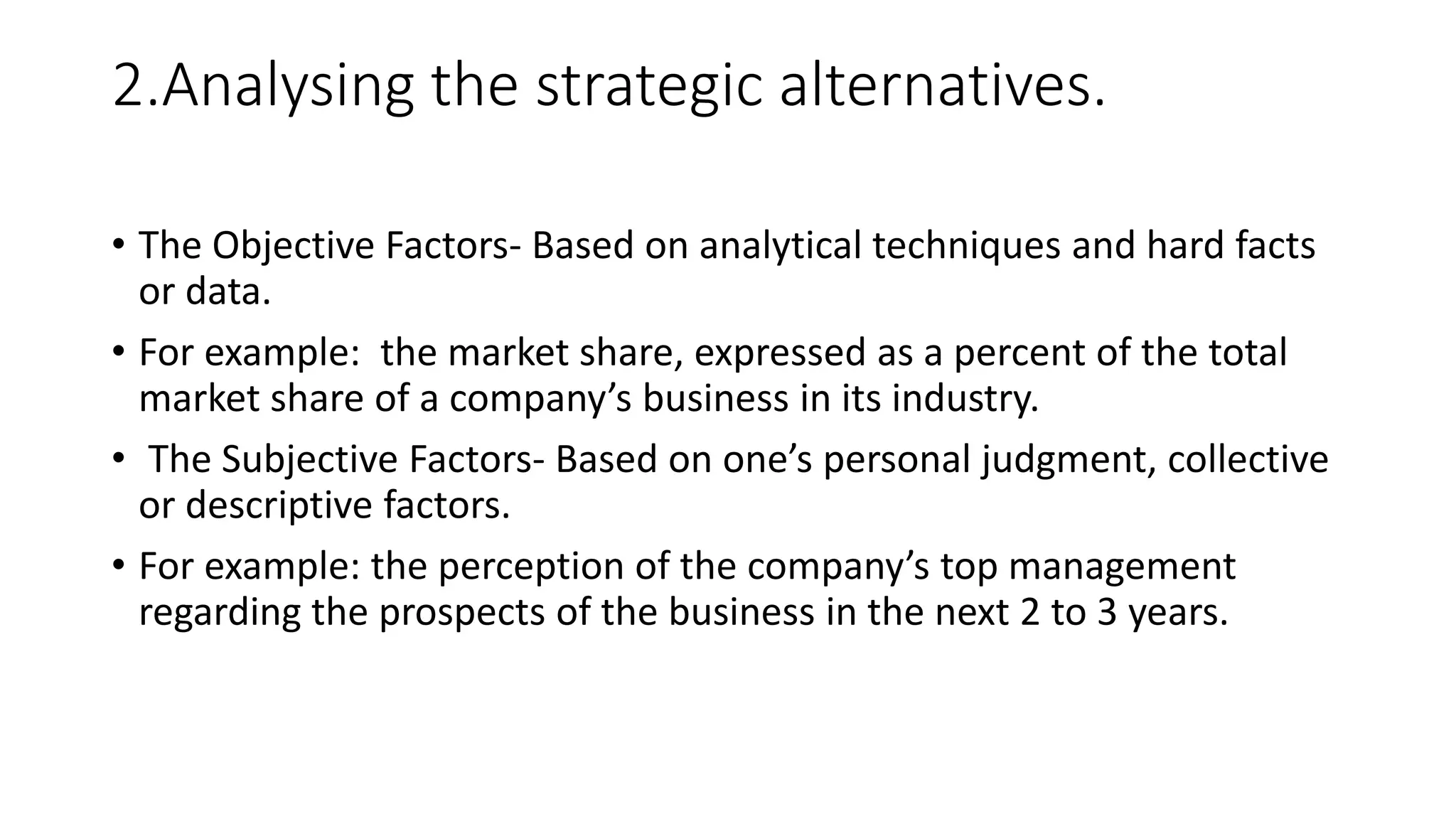 Strategic Management Important topics | PPTX