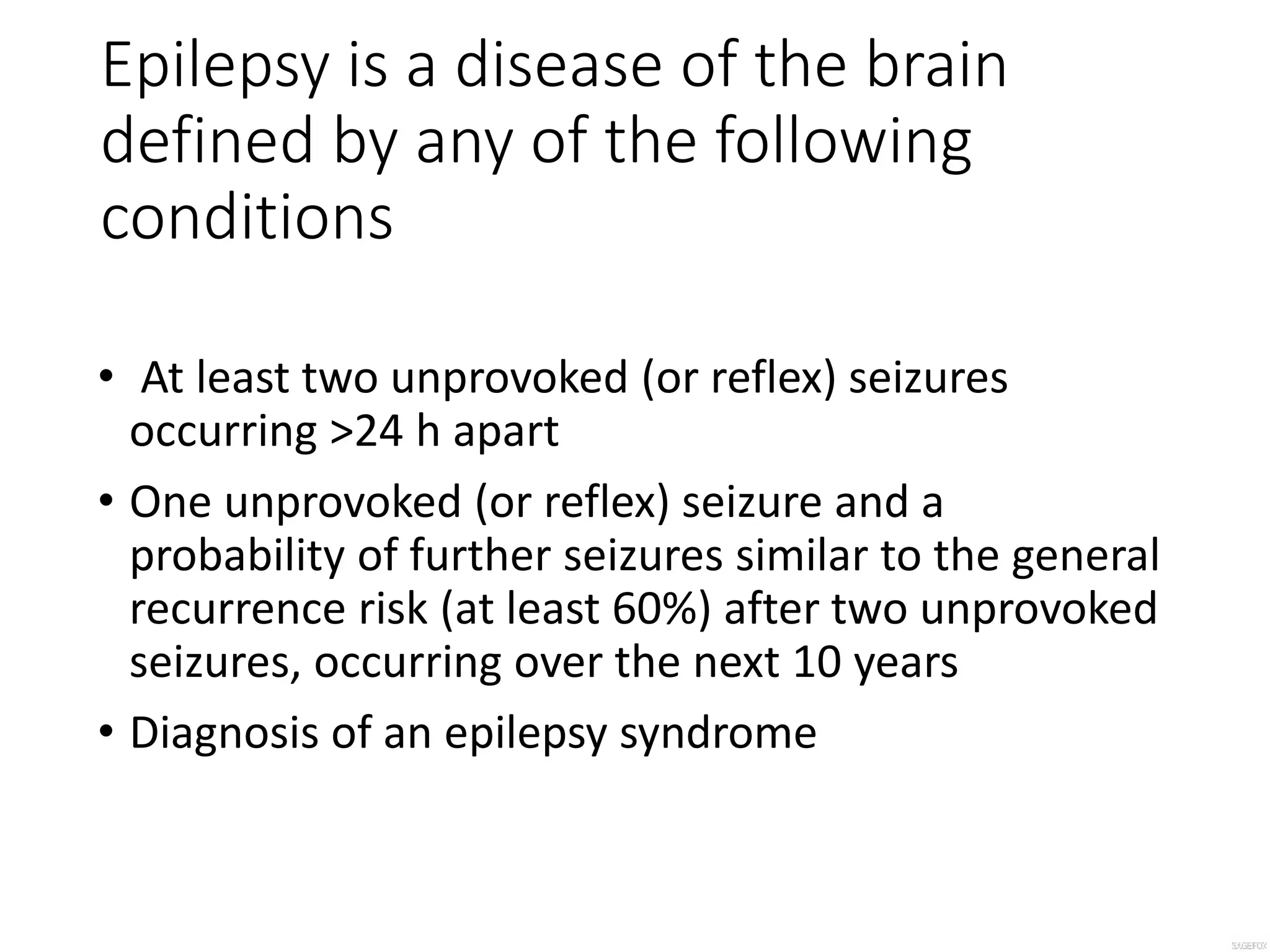 Epilepsy Syndromes | PPTX