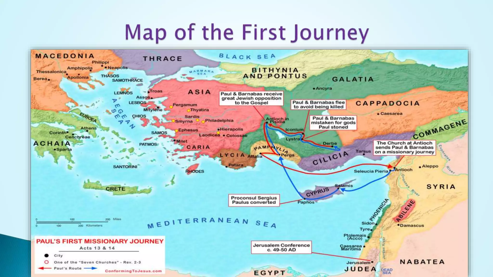 St. Paul's First Missionary Journey | PPTX