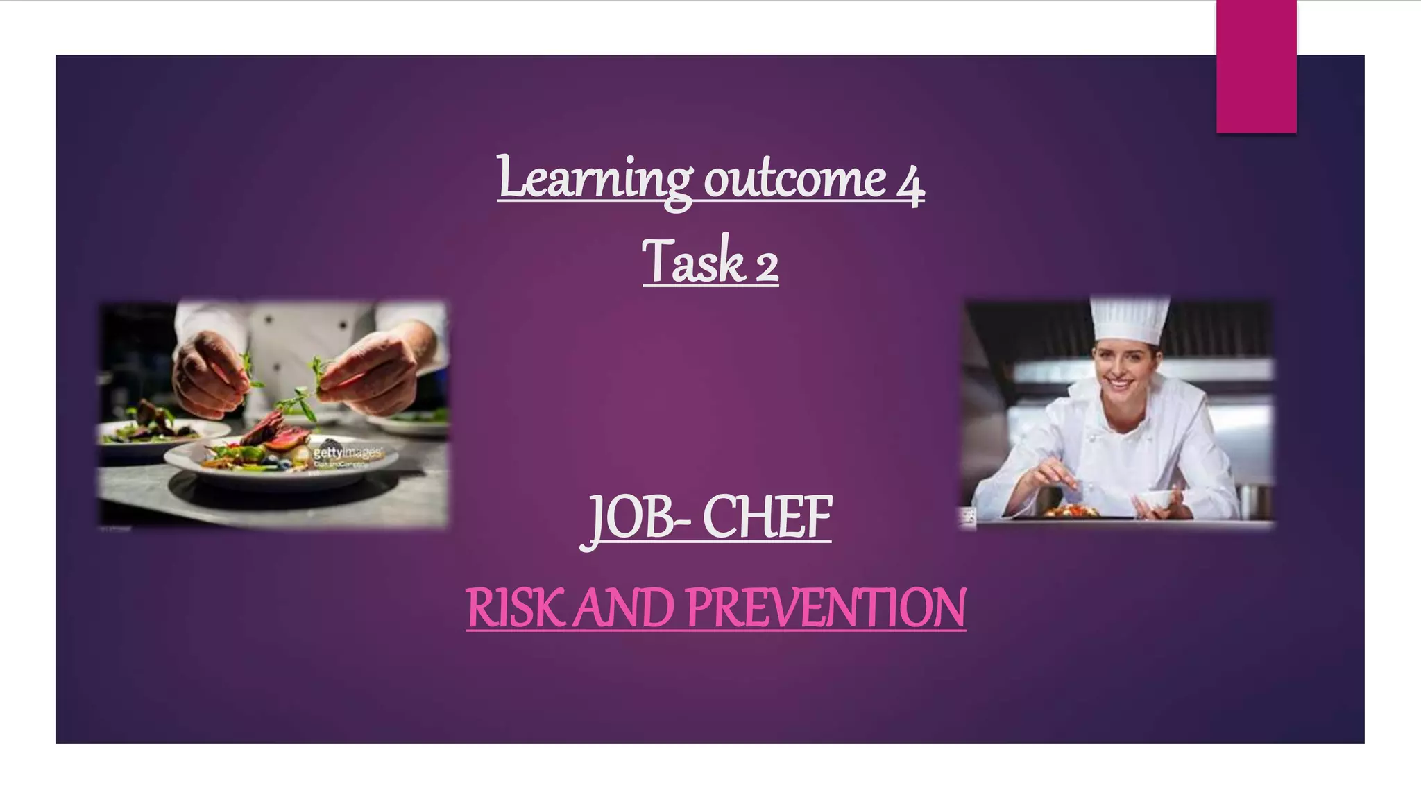 Chef job risk and prevention | PPTX