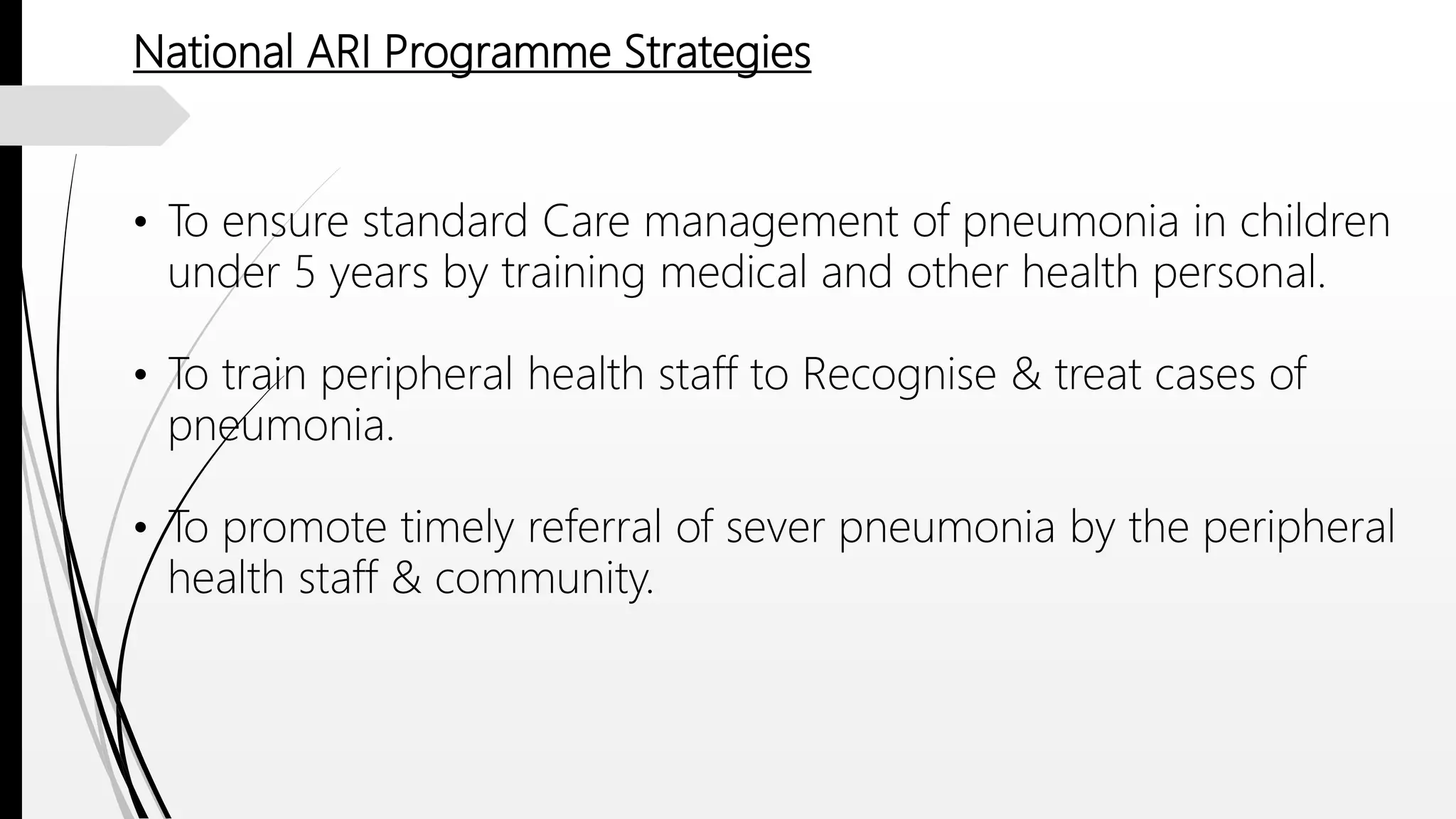 National Acute Respiratory Infection Programme | PPTX